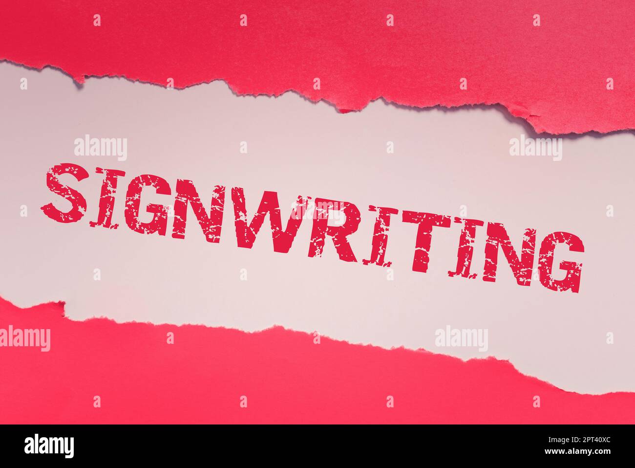 Text showing inspiration Signwriting, Business approach any type of ...