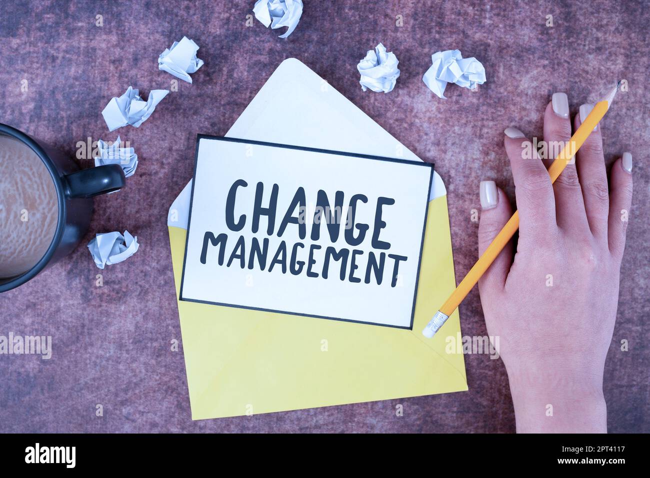 Conceptual caption Change Management, Conceptual photo development ...