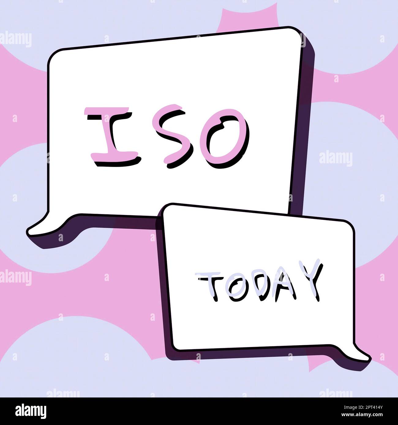 Hand writing sign Iso, Concept meaning international standardsetting ...