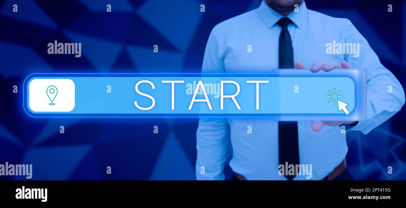 Writing displaying text Start, Word for be reckoned from a particular ...