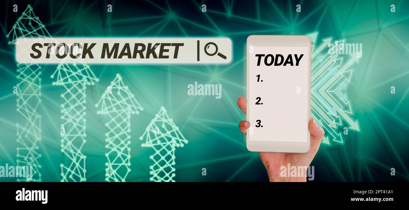 Inspiration showing sign Stock Market, Business overview treat a ...