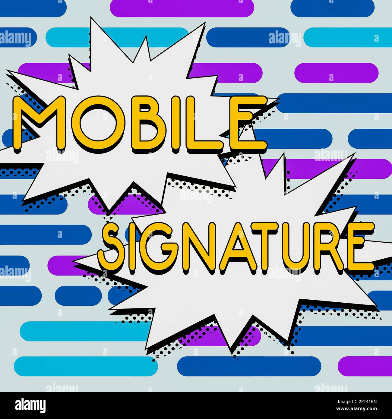 Hand writing sign Mobile Signature, Business showcase methodology that ...