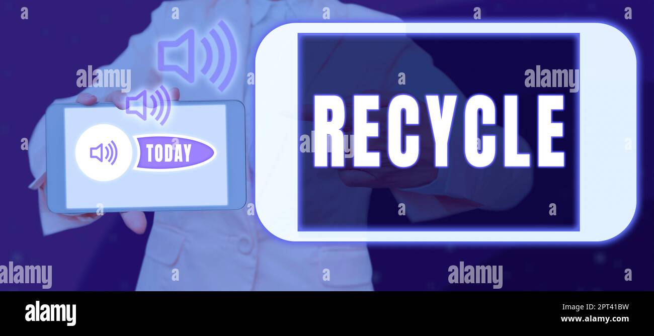 Conceptual display Recycle, Business overview process of converting ...