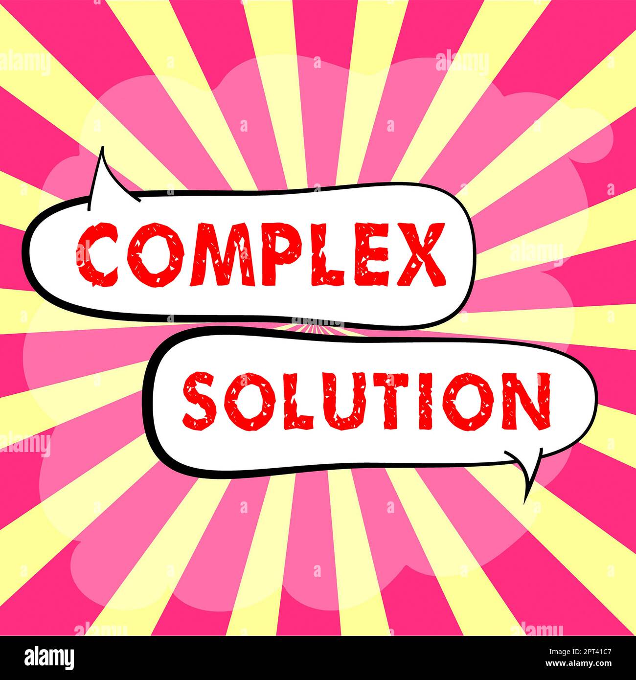 Text sign showing Complex Solution, Business showcase computer time or ...