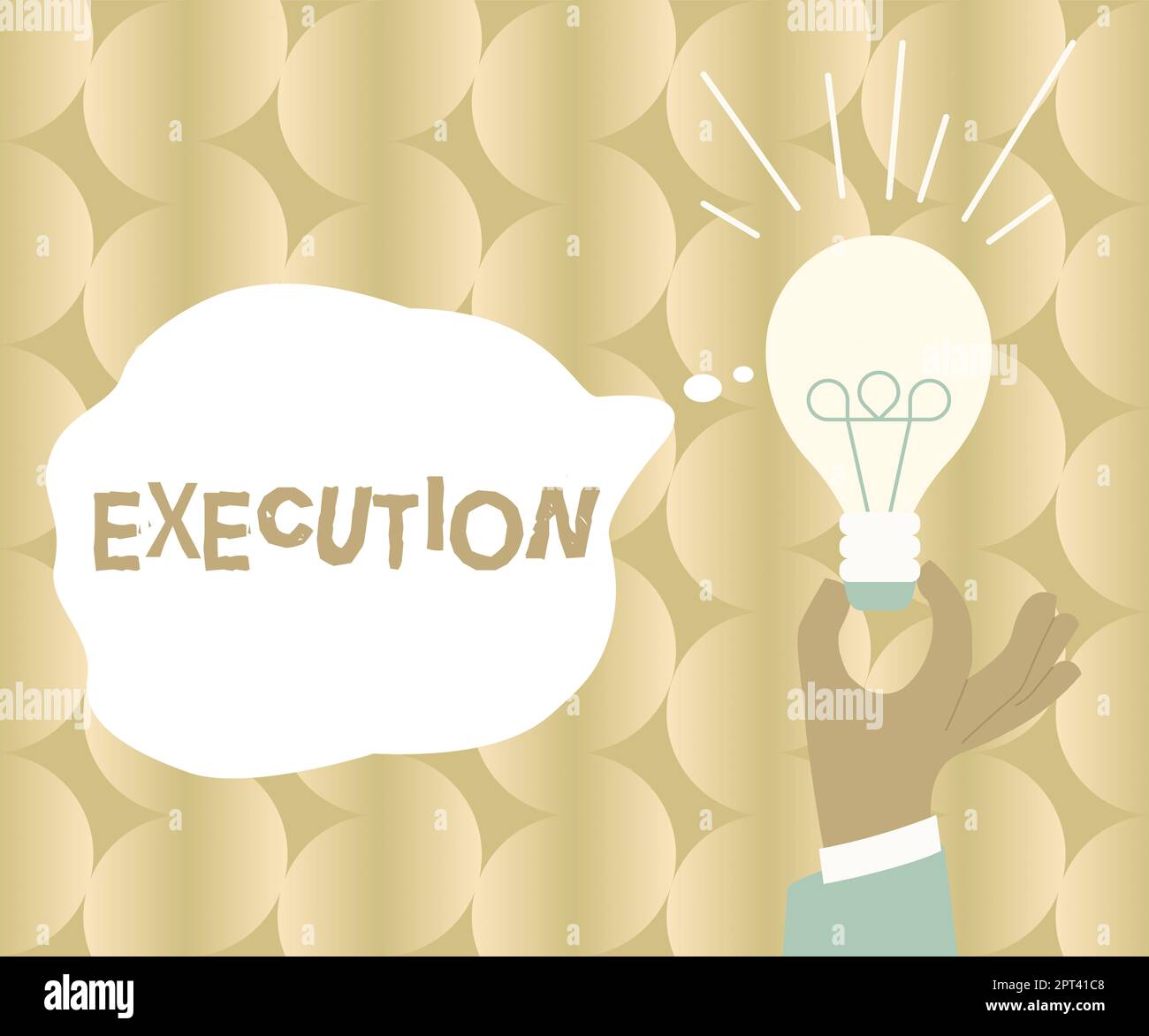 Sign Displaying Execution Conceptual Photo Single Instance Witnessing Or Going Through