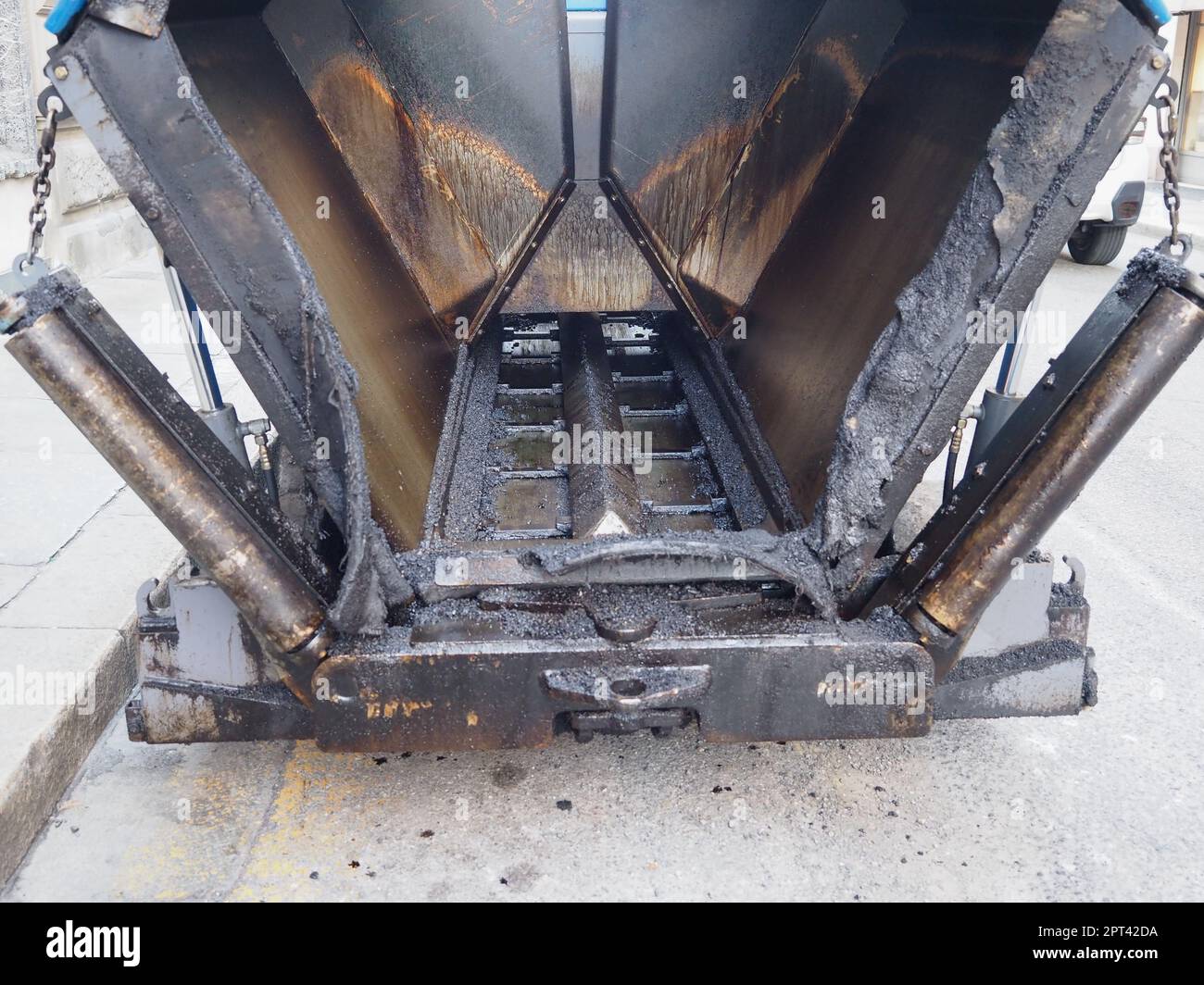 paver aka paver finisher or asphalt finisher paving machine ...