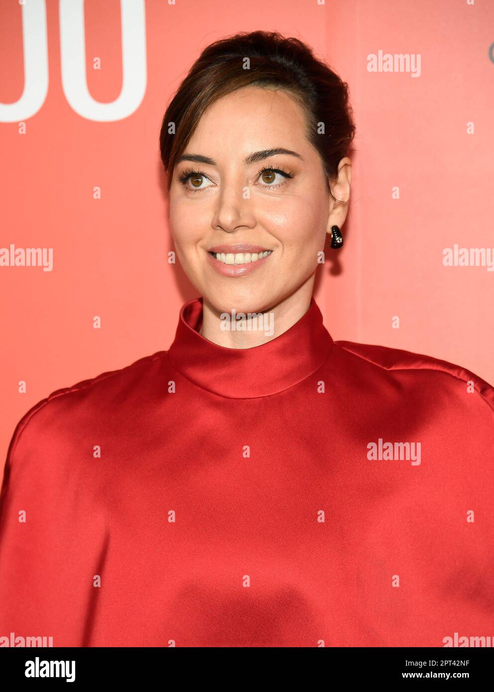 Aubrey Plaza attends the Time100 Gala, celebrating the 100 most influential people in the world ...