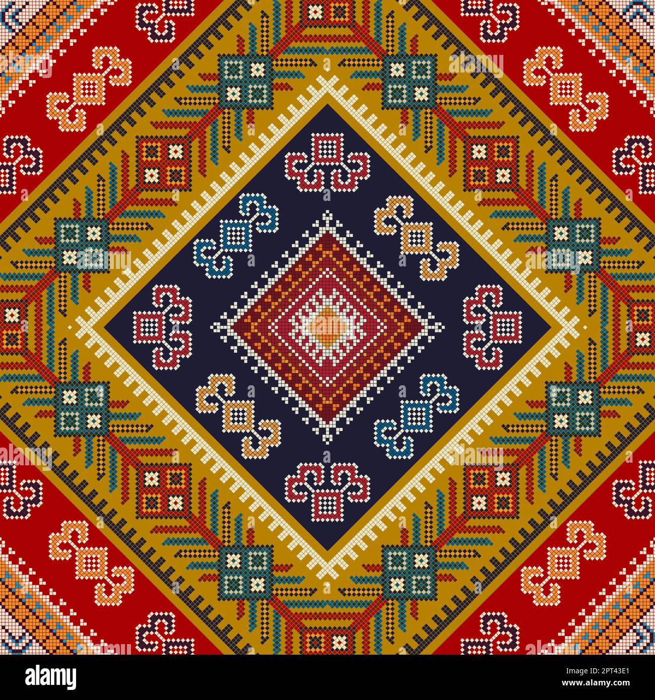 Kilim pattern 53 Stock Vector Image & Art - Alamy