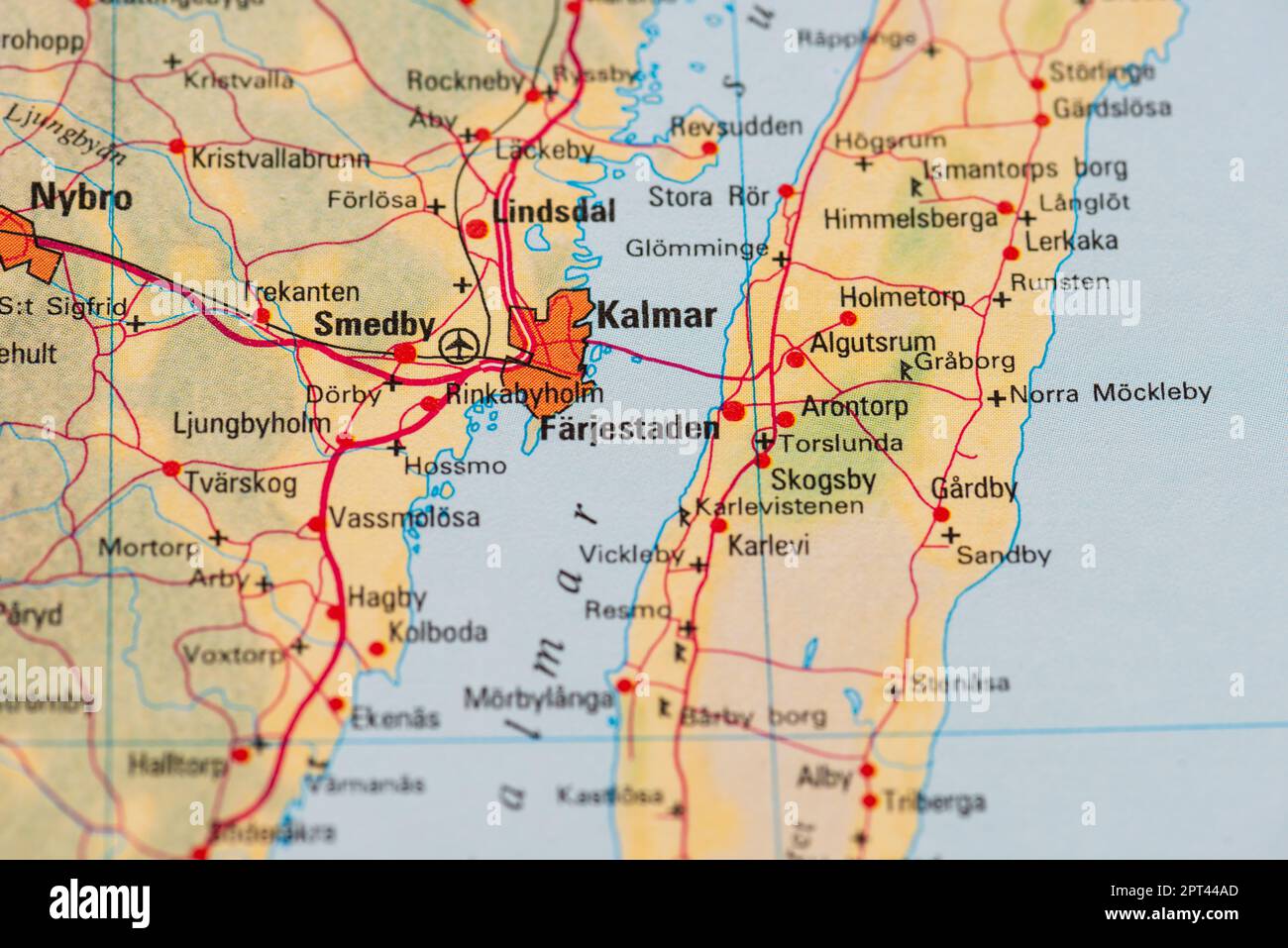 Map of kalmar hi-res stock photography and images - Alamy