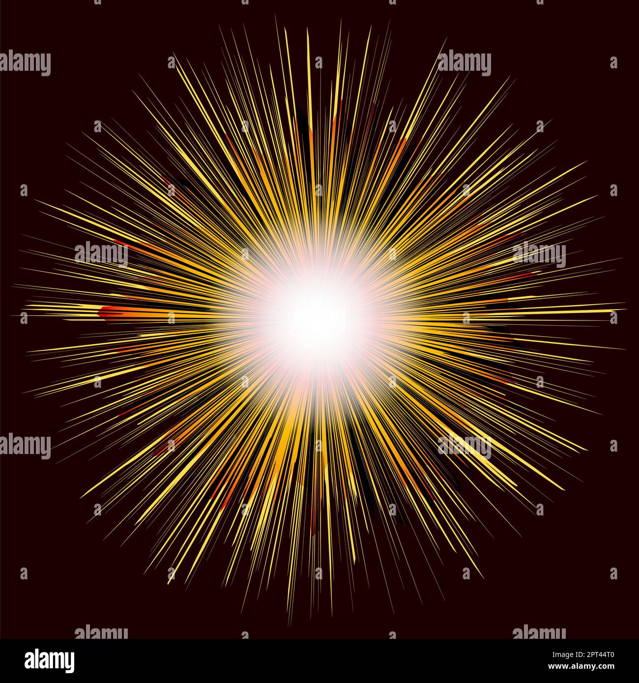 Explode Flash, Cartoon Explosion, Star Burst on Dark Background Stock ...