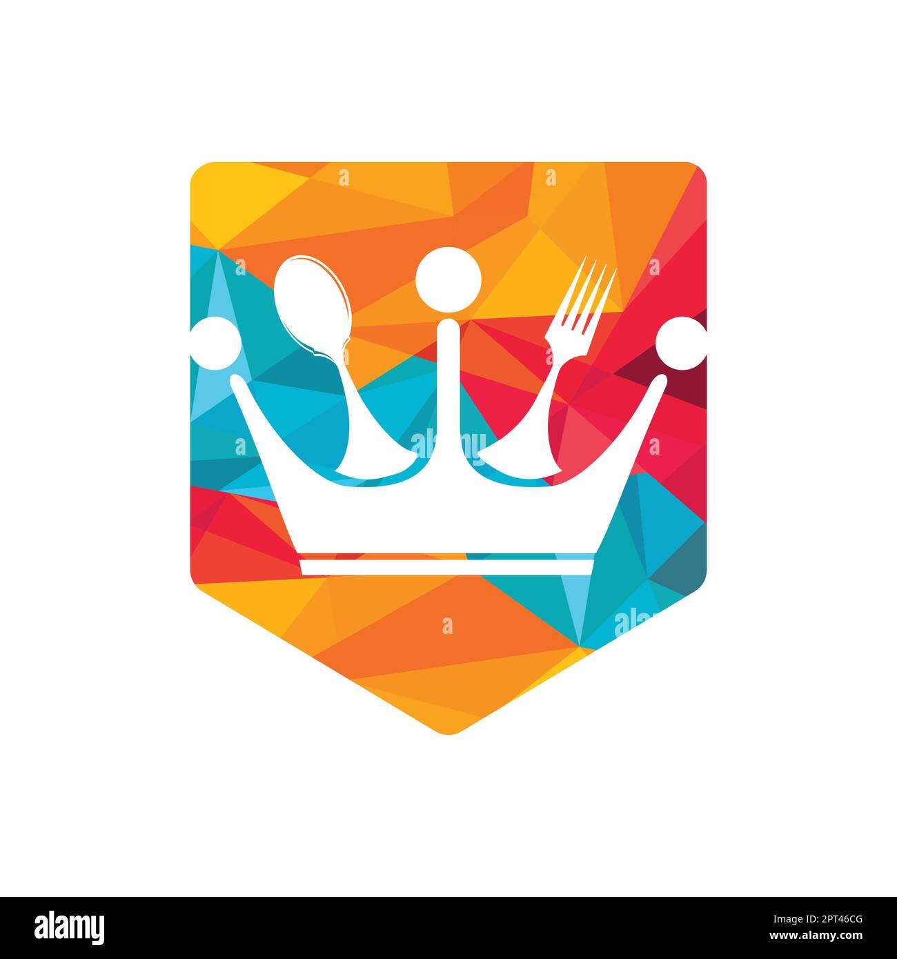 Food kingdom vector logo design. Royal food logo concept Stock Vector ...