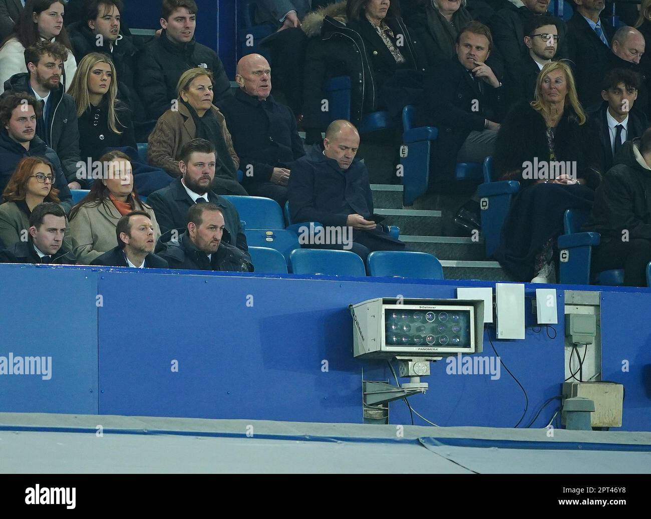 Empty seats in the director's box during the Premier League match at ...