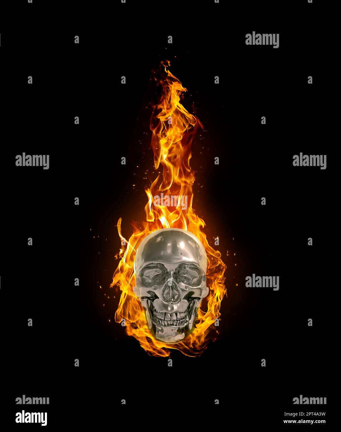 Blaze skull hi-res stock photography and images - Alamy