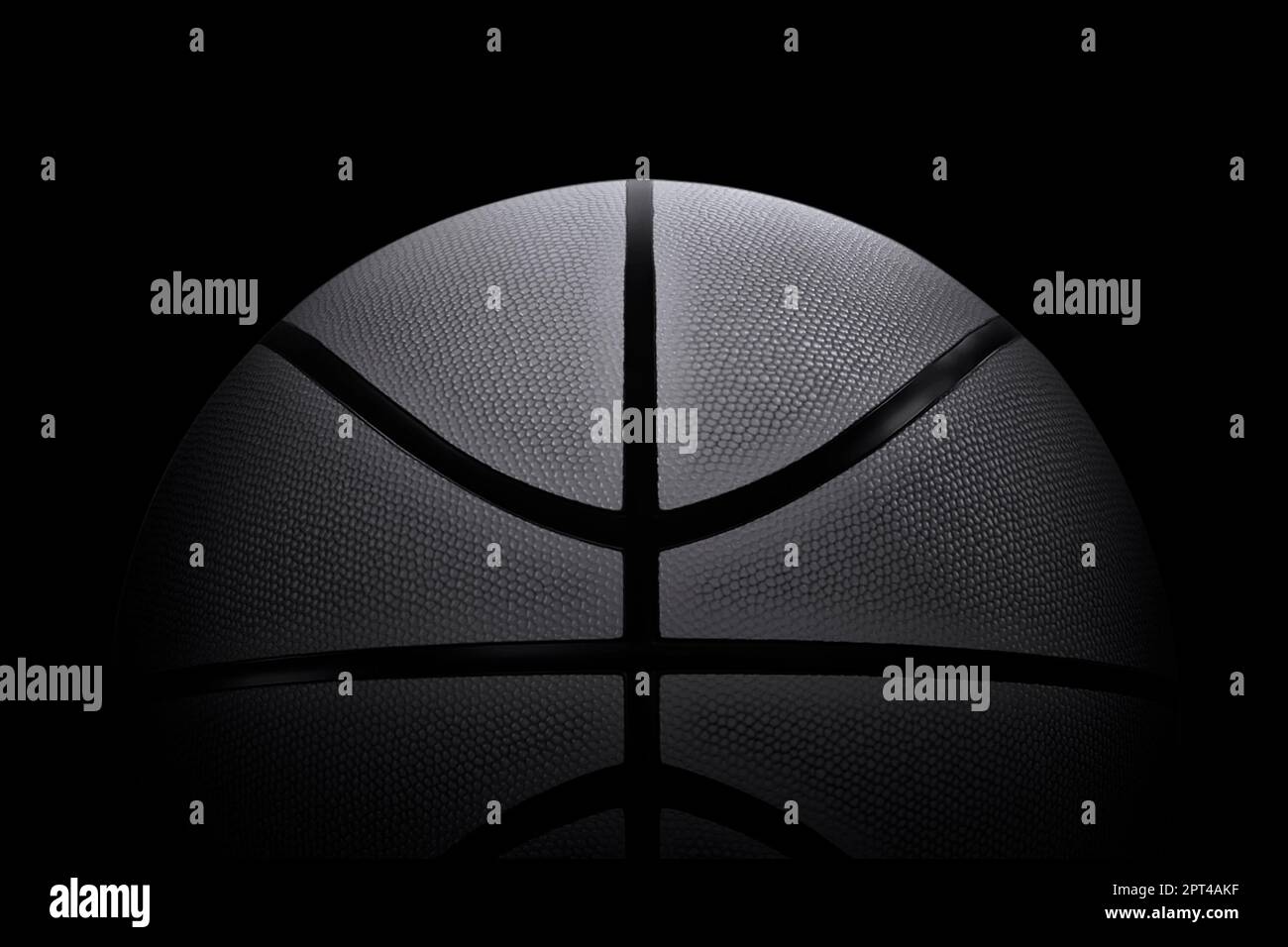Closeup detail of basketball ball texture background. 3d render Stock ...