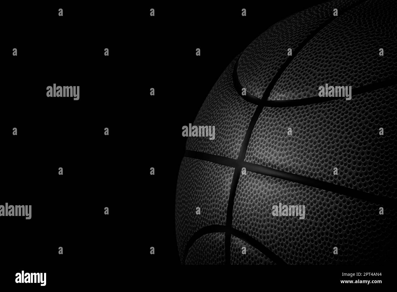 Closeup detail of basketball ball texture background. 3d render Stock ...