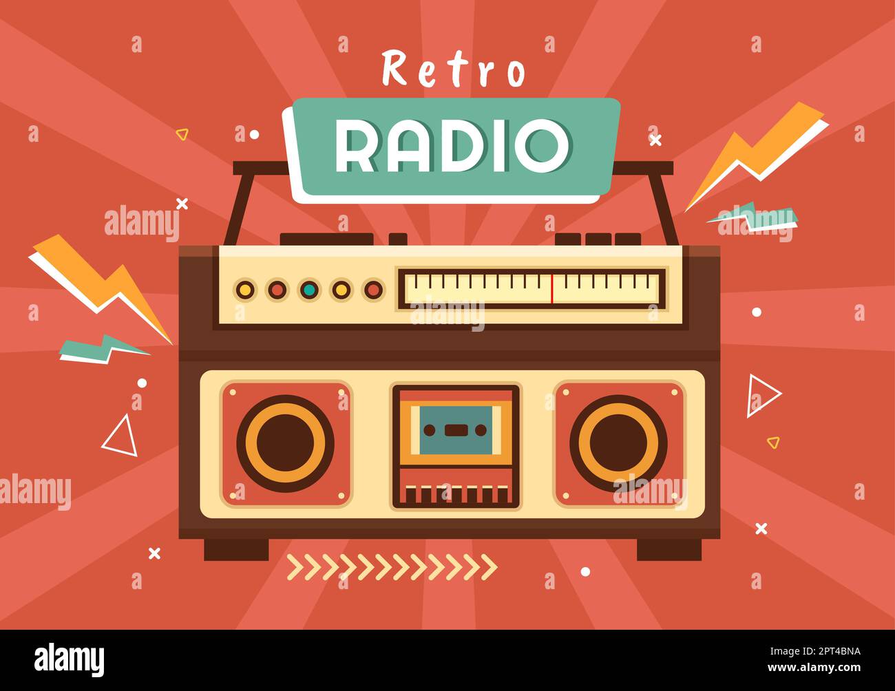 Retro Radio Player Style for Record, Old Receiver, Interviews Celebrity ...