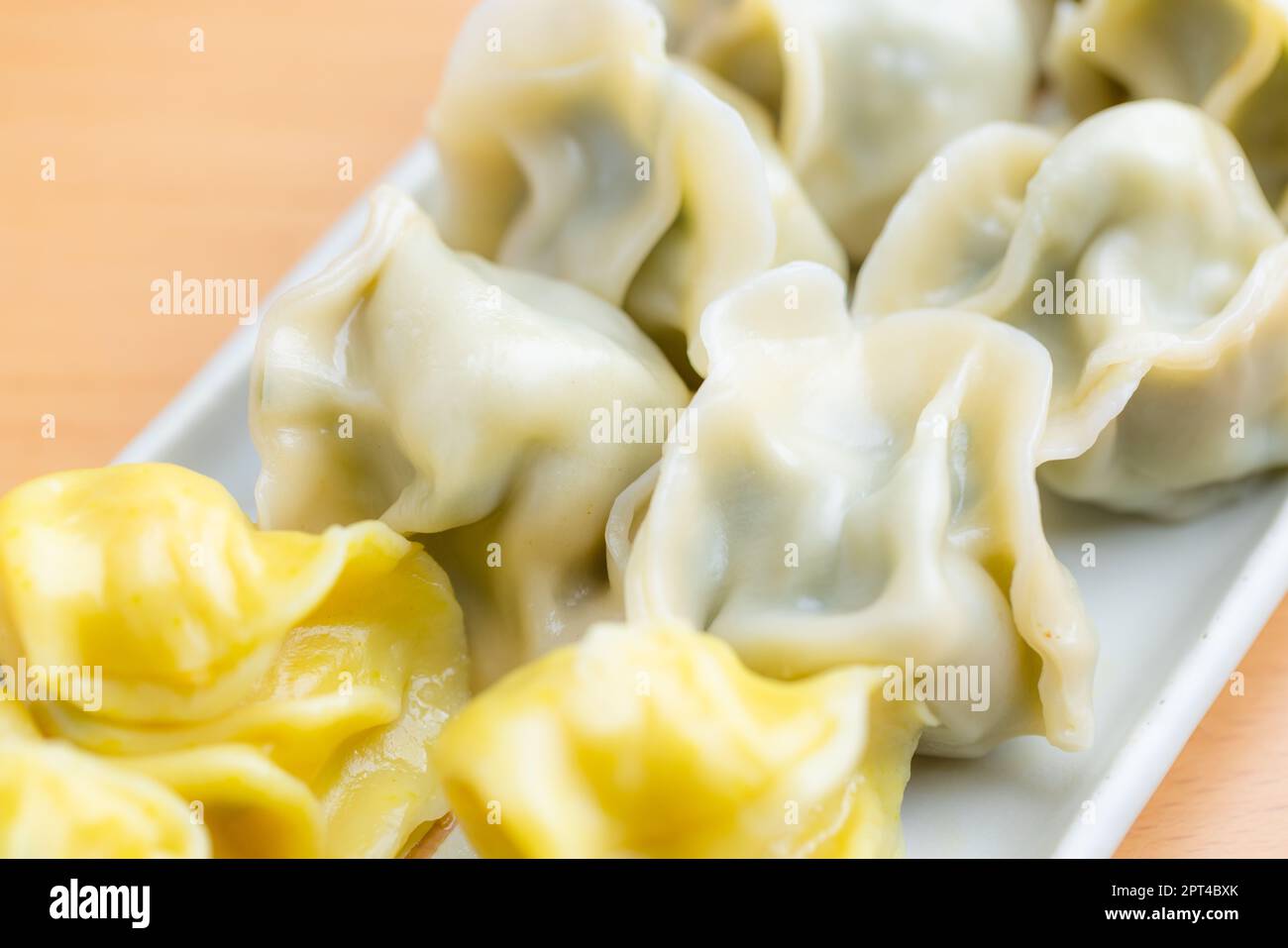 Steamed Corn and meat dumpling Stock Photo - Alamy