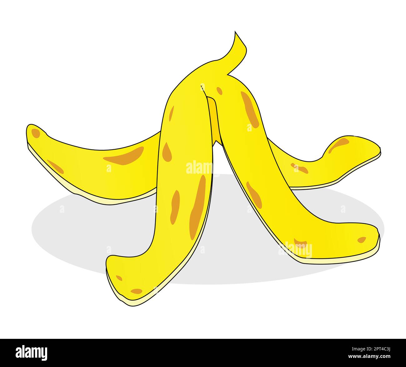 Cartoon Banana Peel