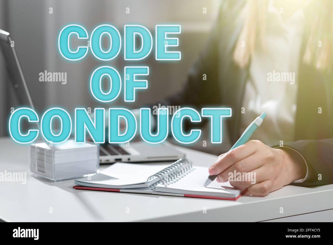 Hand writing sign Lead By Example, Business approach Ethics rules moral ...