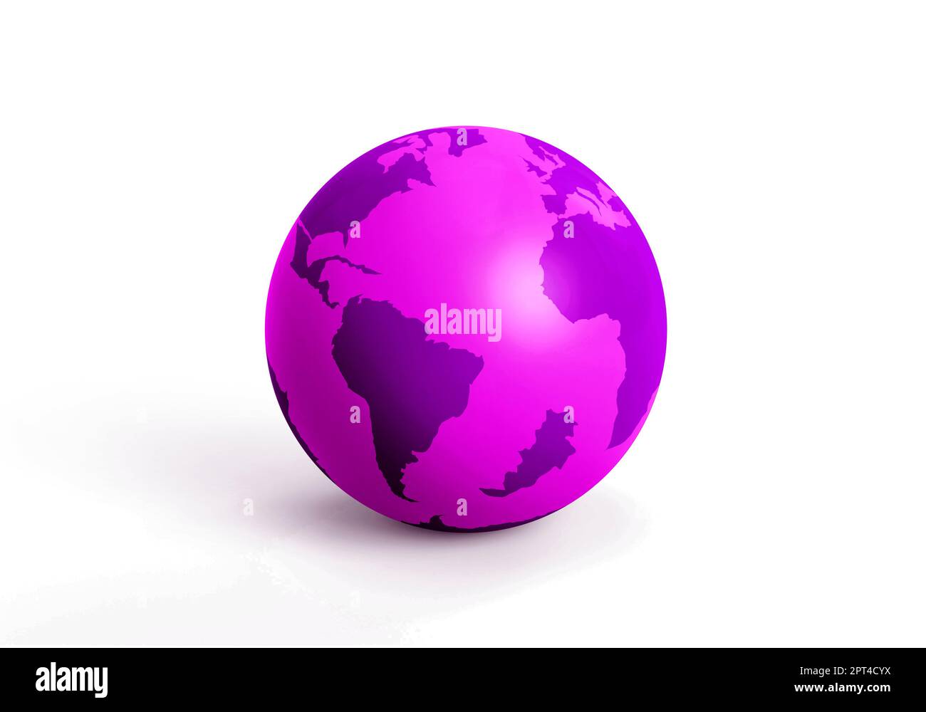 Earth globe icons. 3D render isolated on white background Stock Photo ...