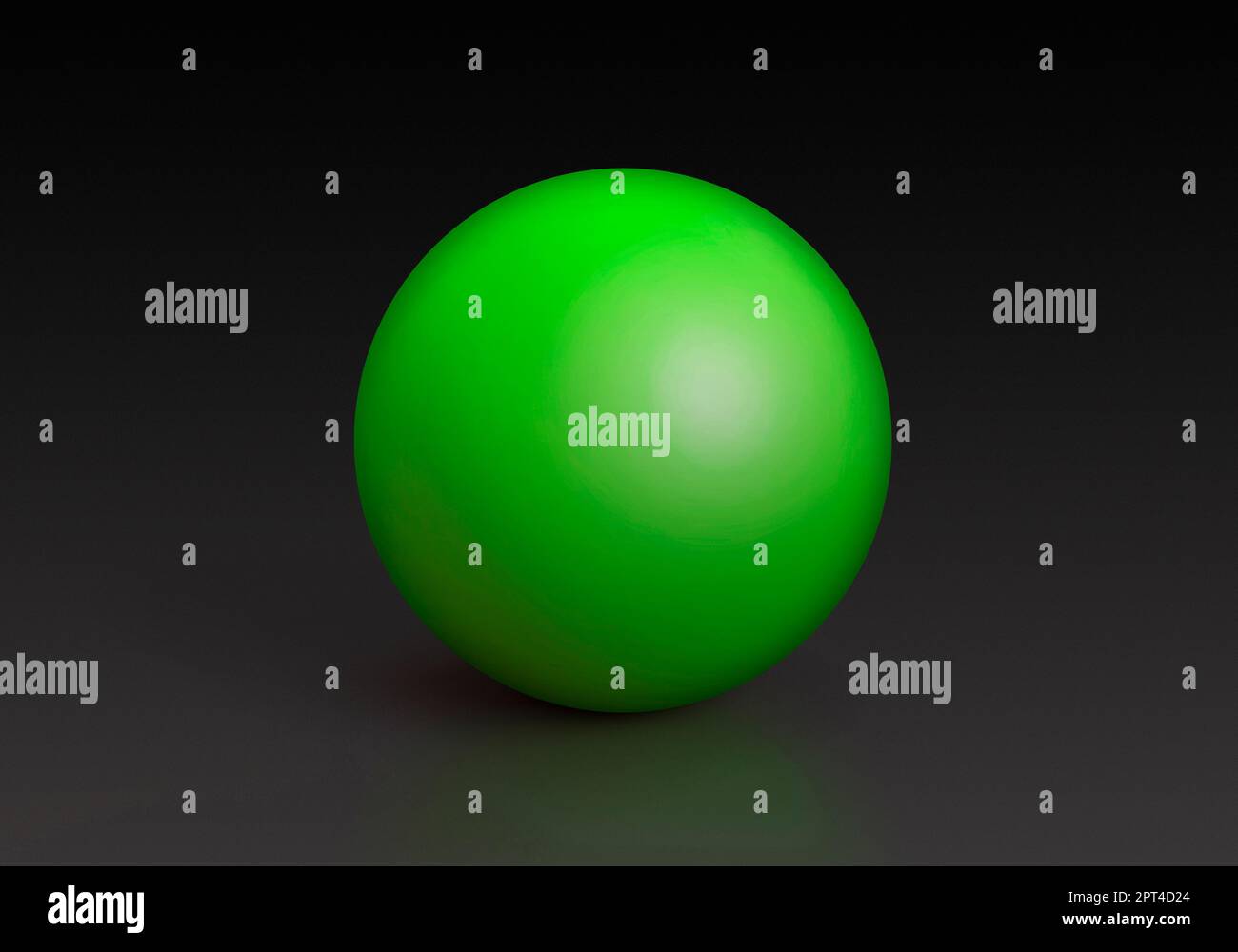 Green spheres Isolated on black background. 3D render Stock Photo - Alamy