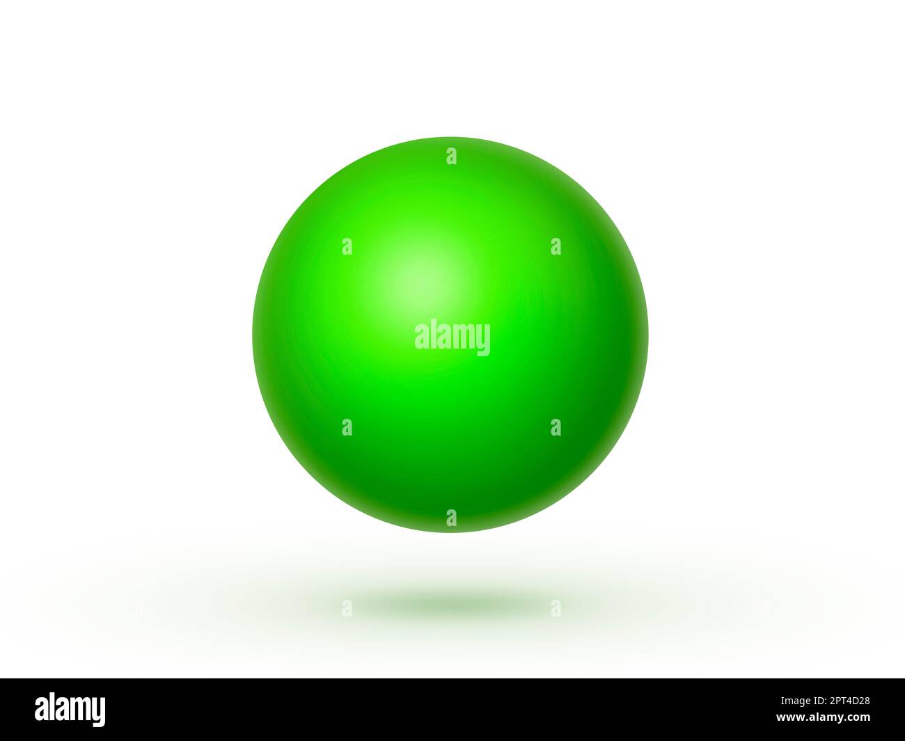 Green Spheres Isolated on white Background. 3D render Stock Photo - Alamy