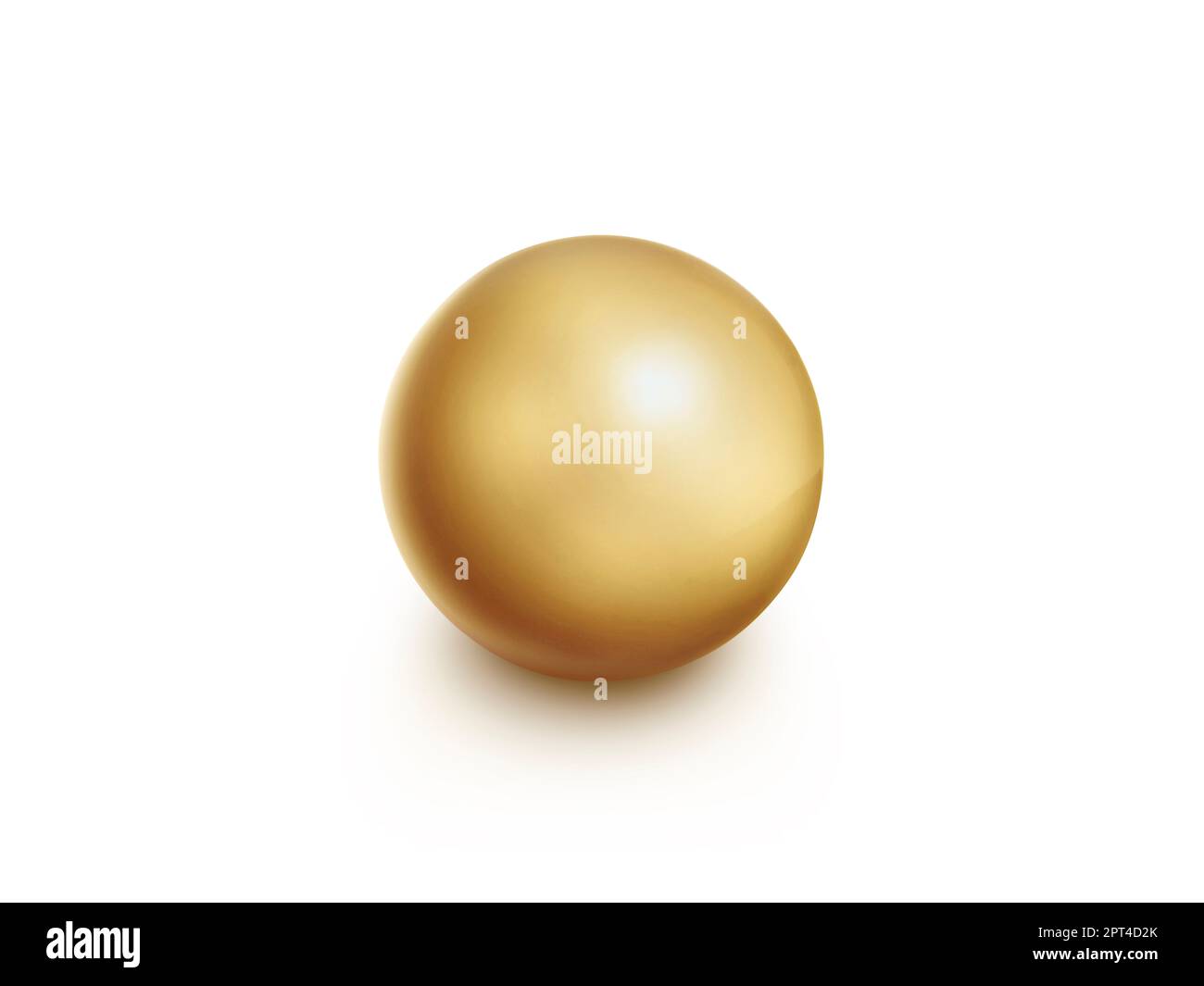 Golden spheres Isolated on white background. 3D render Stock Photo - Alamy