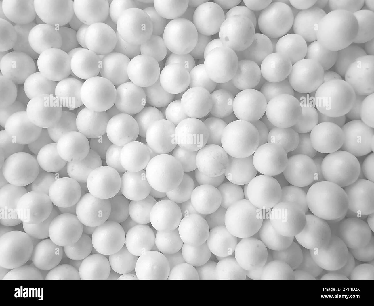 Background of white circle styrofoam ball pattern texture foam surface ...