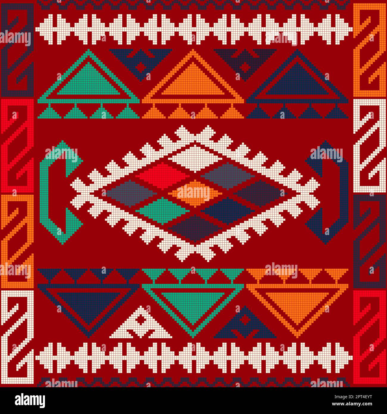 Kilim pattern 6 Stock Vector Image & Art - Alamy