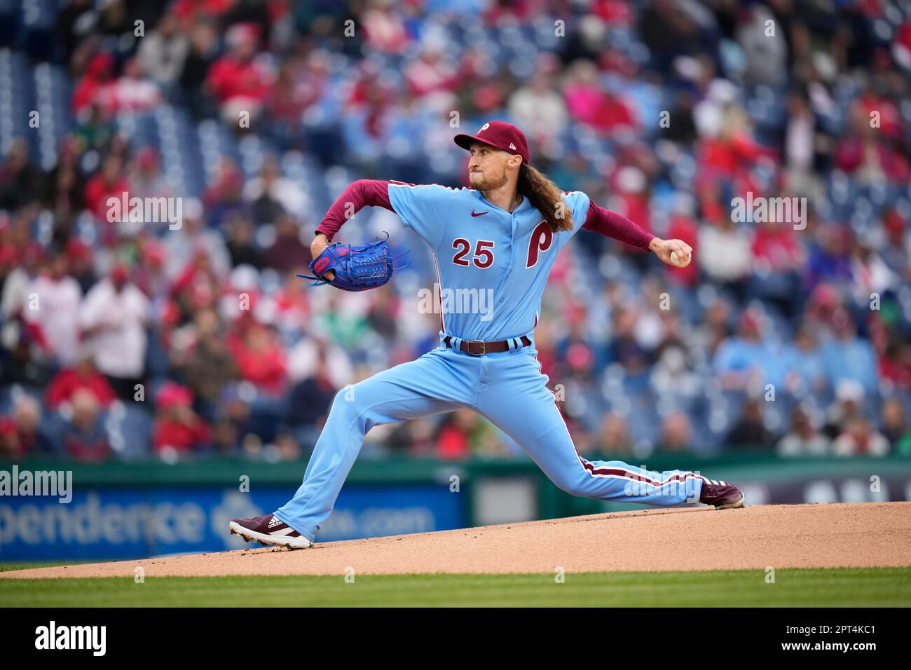 Philadelphia Phillies' Matt Strahm plays during a baseball game ...