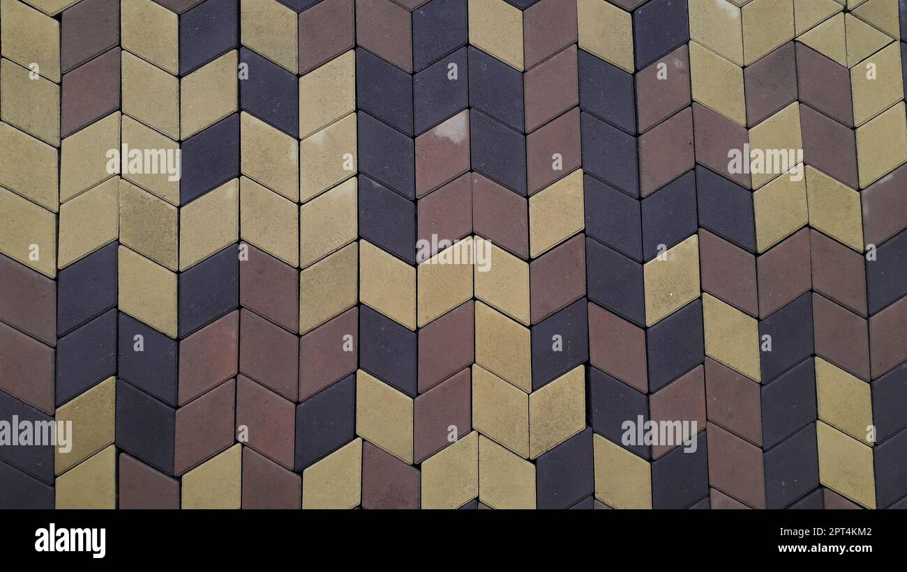 Tile patterns for street paving paths and the areas Stock Photo - Alamy