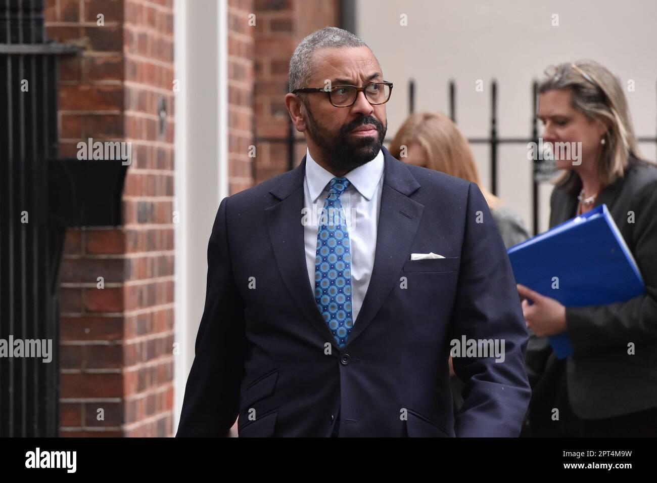 London, England, UK. 27th Apr, 2023. Foreign Secretary, JAMES CLEVERLY ...