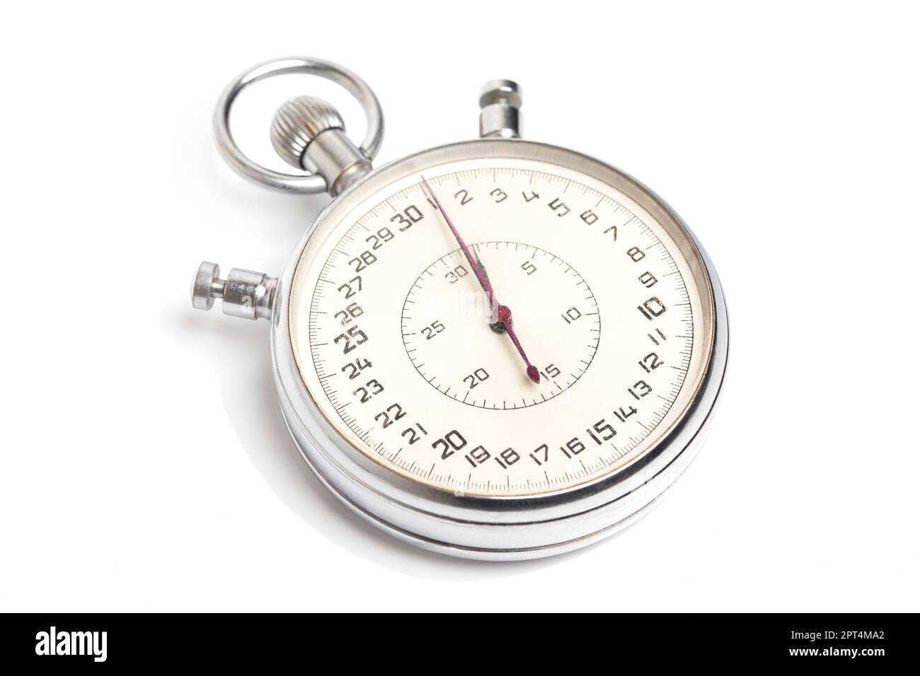 Old stopwatch isolated on white background Stock Photo - Alamy