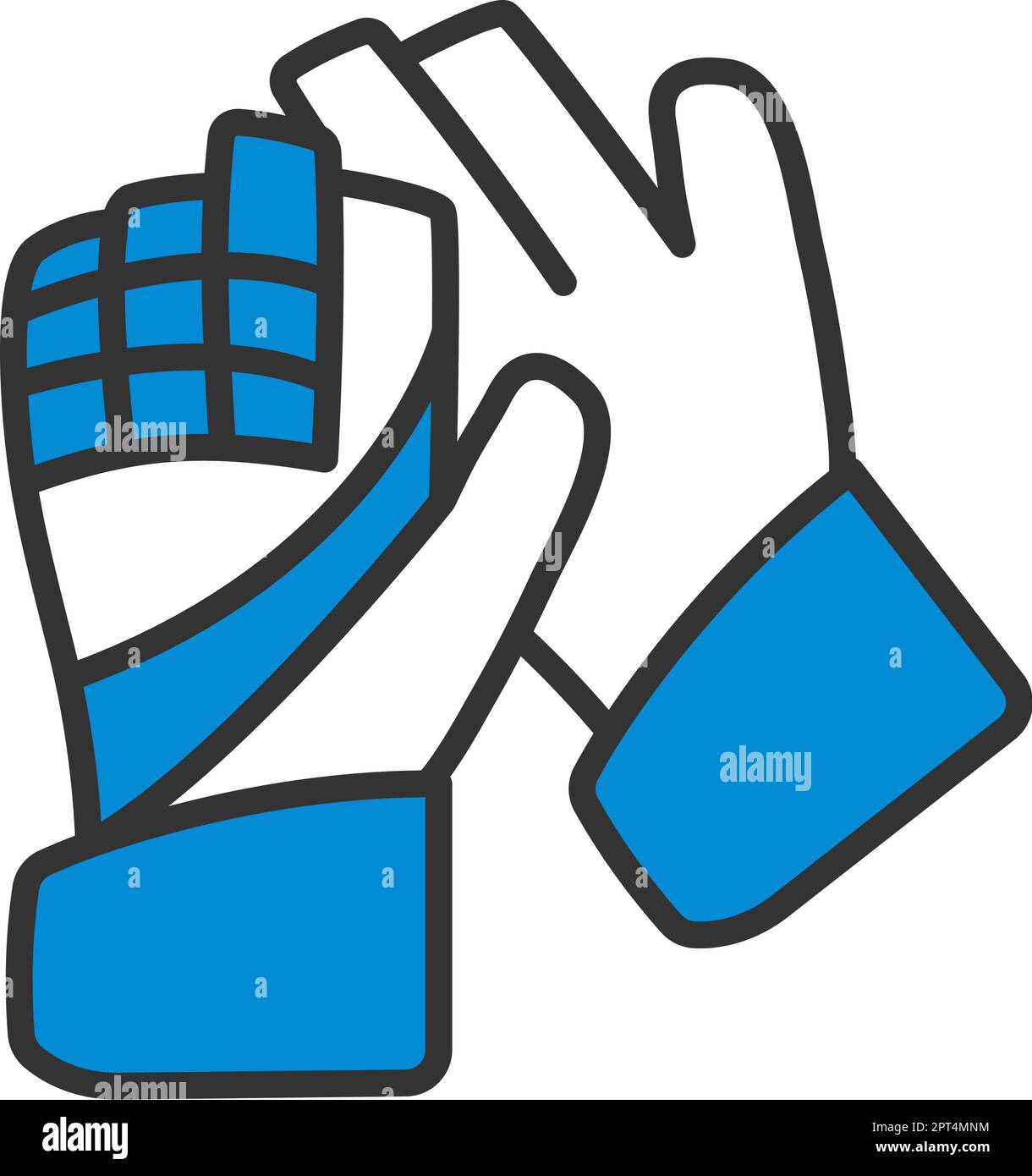 Icon Of Football Goalkeeper Gloves Stock Vector Image & Art - Alamy