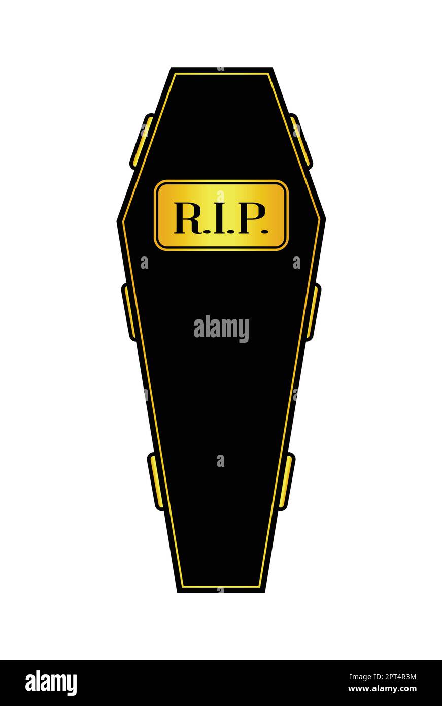 Rest In Peace Coffin Stock Vector Image & Art - Alamy