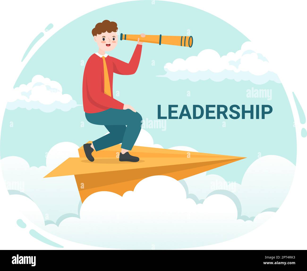 Business Leadership with Businessman Leader Helps the Team to Develop ...