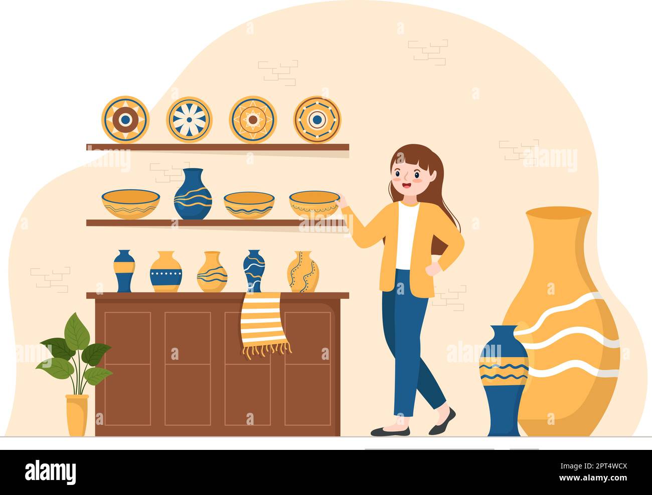 Souvenir Shop with Various the Gifts, Decorative Vases and Jewelry to ...