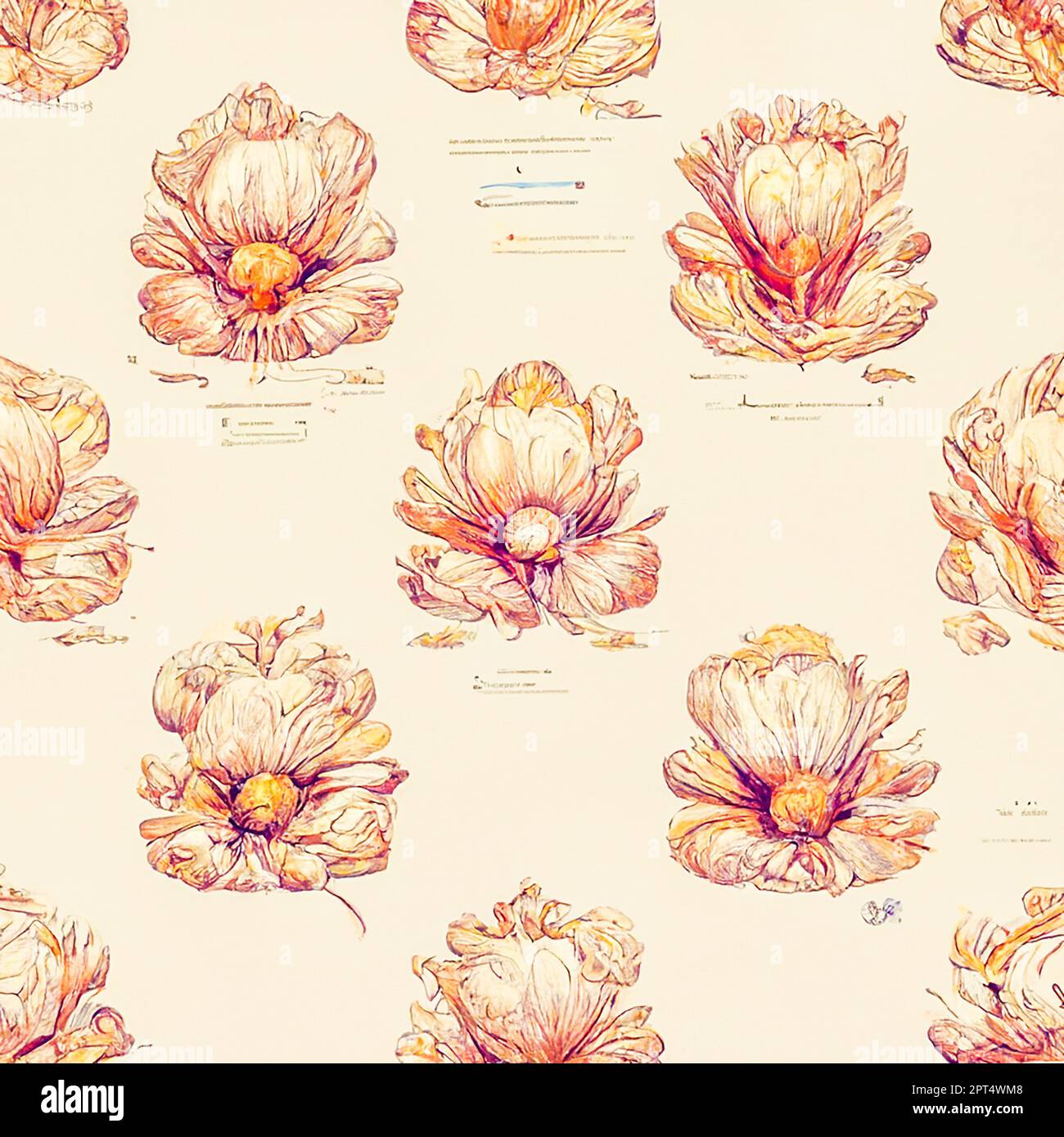 vintage floral pattern wallpaper image Stock Photo - Alamy