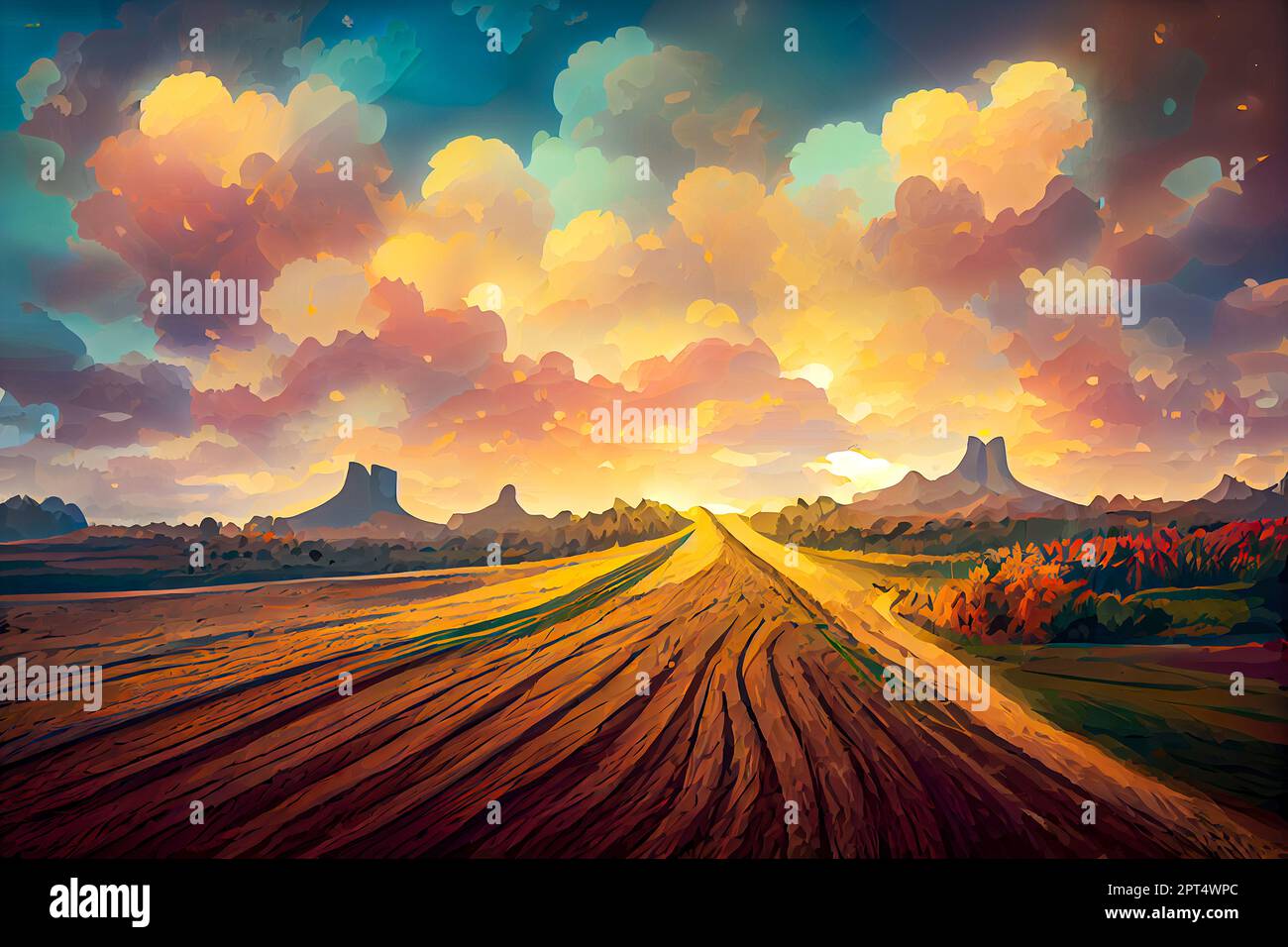 Cartoon highway road hi-res stock photography and images - Alamy