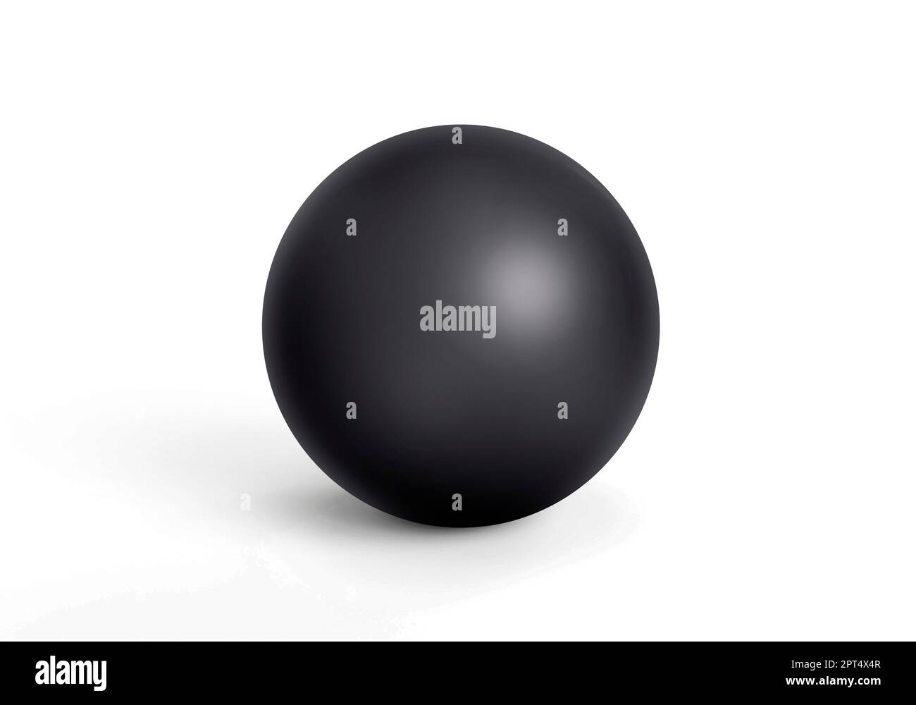 Black Spheres Isolated on white Background. 3D render Stock Photo - Alamy