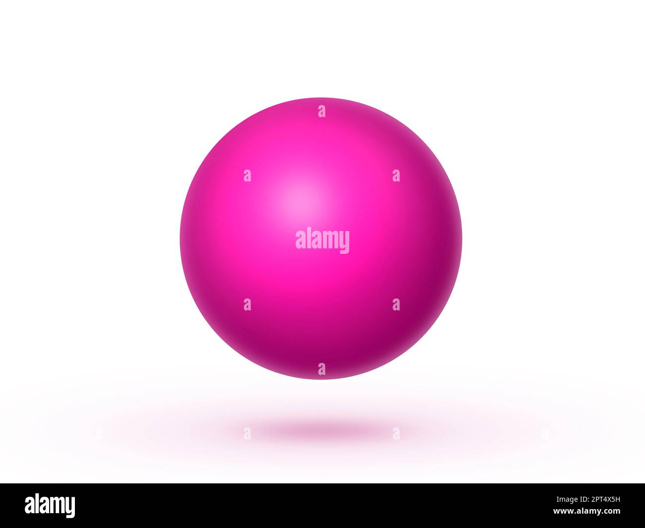 Pink Spheres Isolated on white Background. 3D render Stock Photo - Alamy