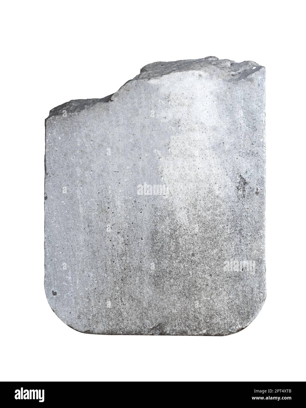 front view closeup of fragment of empty antique large square plaque of ...