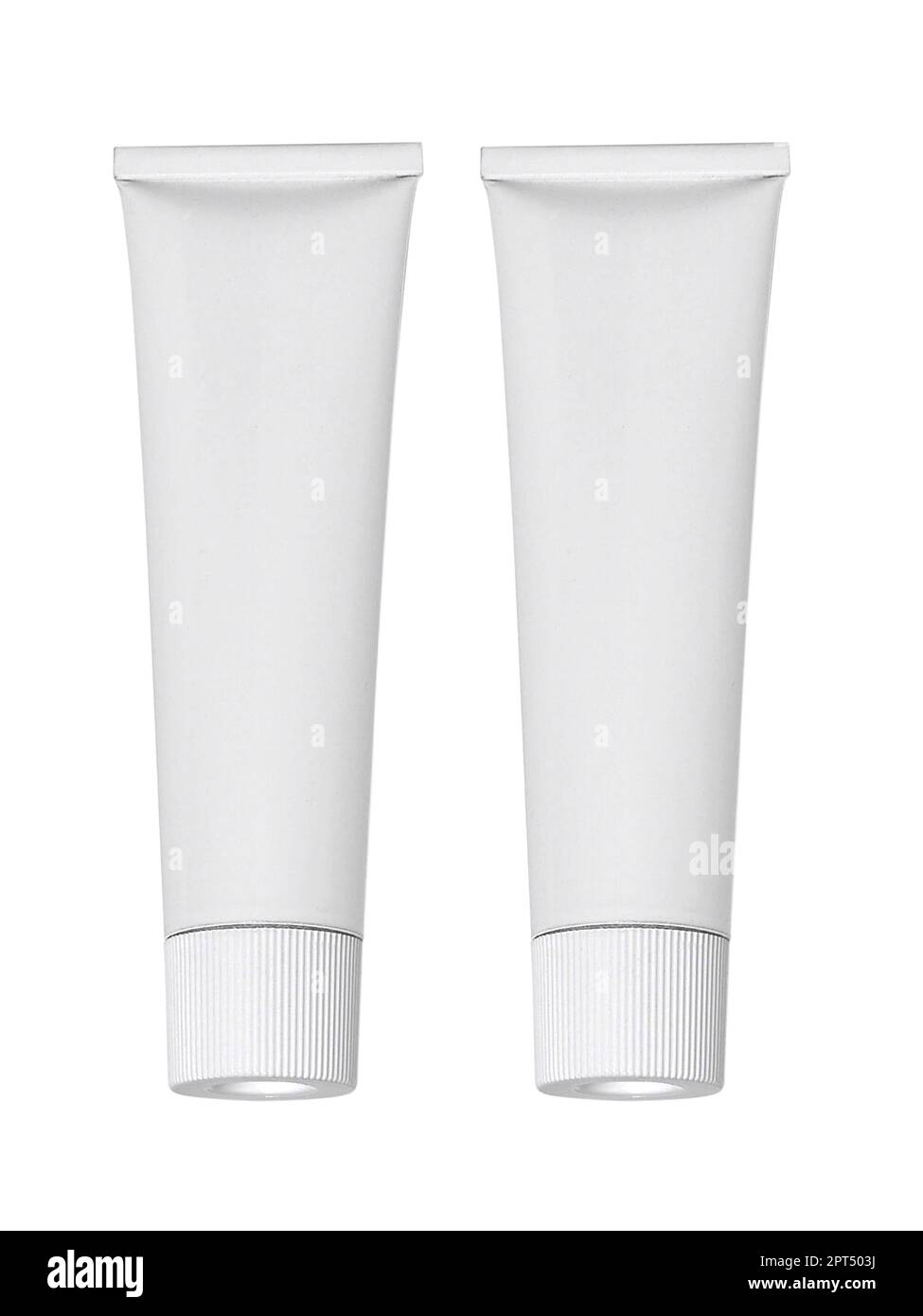 Aluminum cream white tube isolated on white background Stock Photo - Alamy