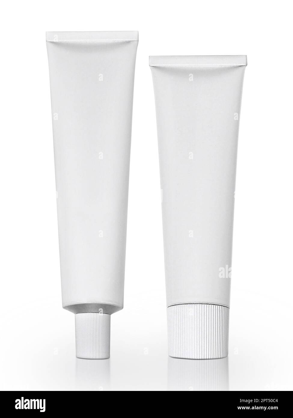 Aluminum cream white tube isolated on white background Stock Photo - Alamy