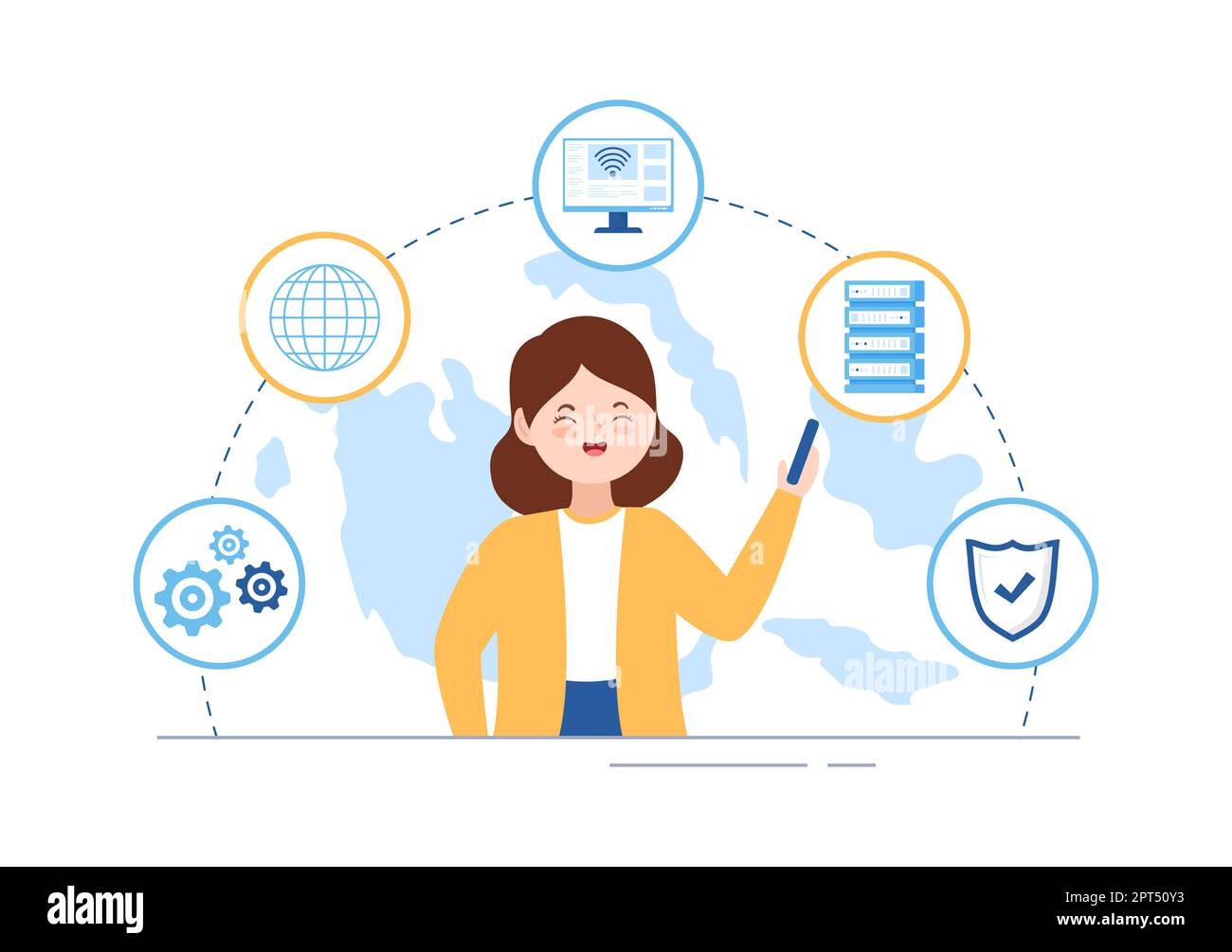 Intranet Internet Network Connection Technology to Share Confidential ...
