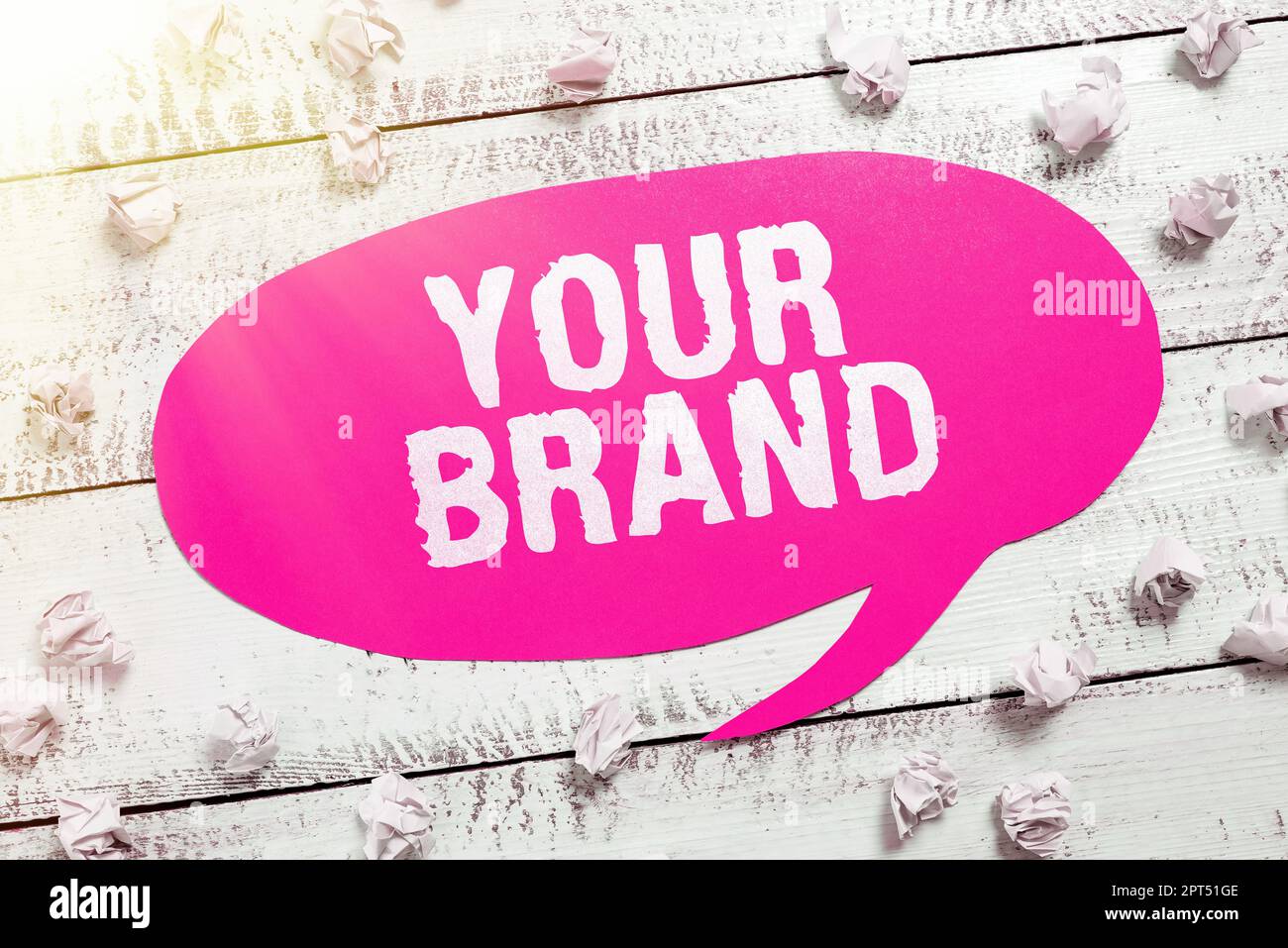 Hand writing sign Your Brand, Word Written on A name of any kind that ...