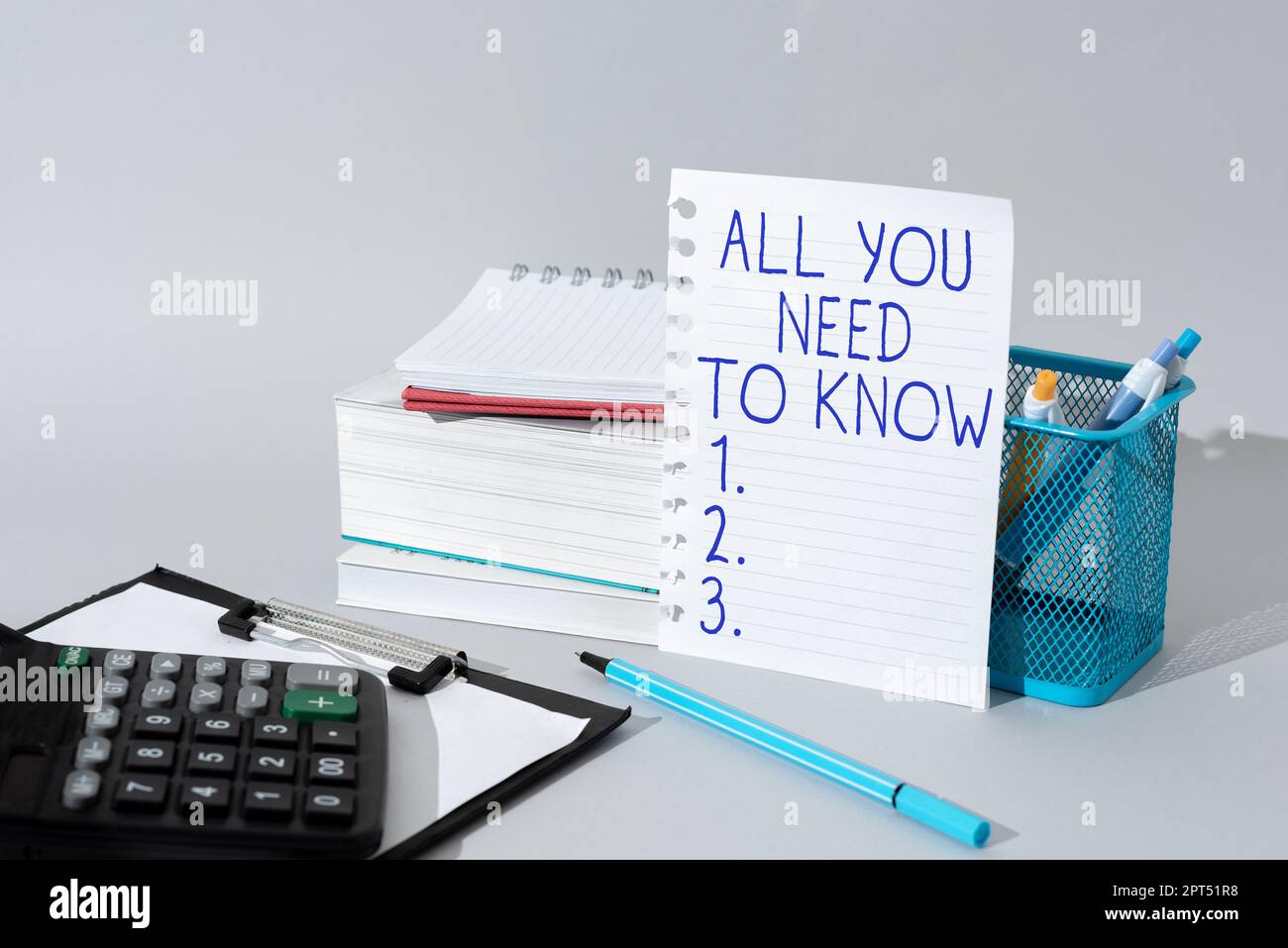 Conceptual display All You Need To Know, Business concept Tell only the ...