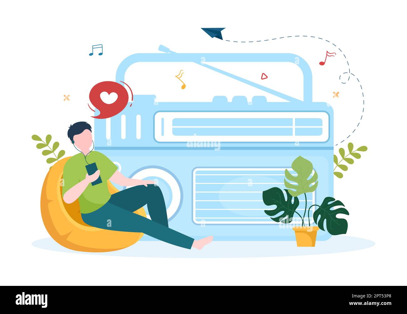 MP3 Player with Headphones, Headset and Phone of Music Listening ...