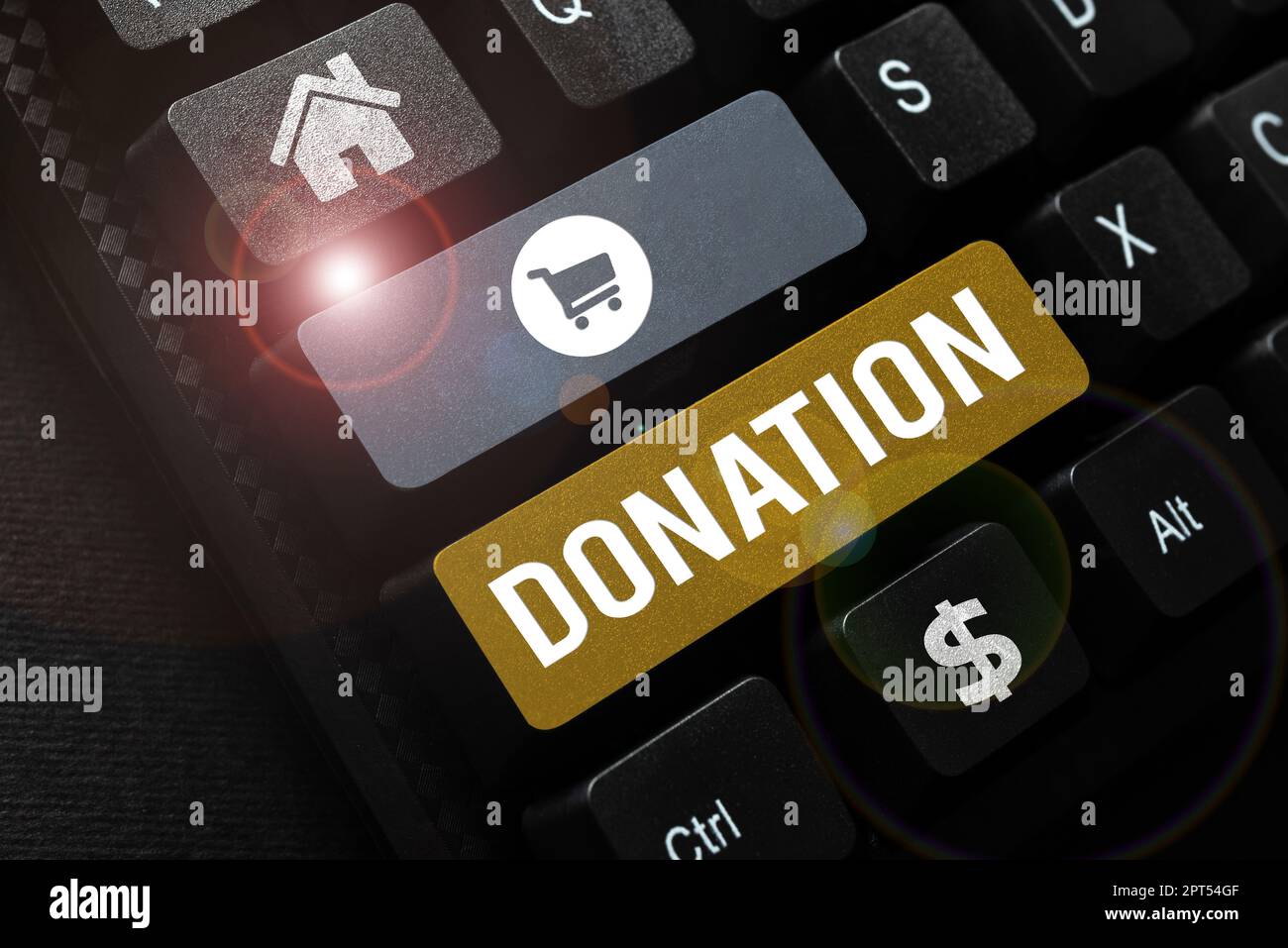 Conceptual caption Donation, Concept meaning the making of a gift ...