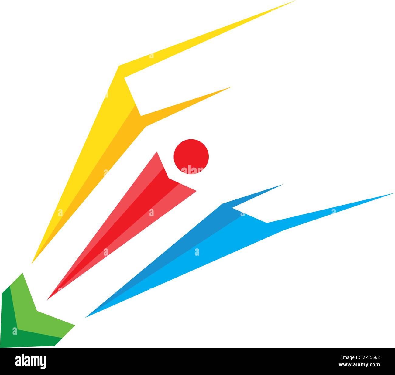 shuttlecock vector icon illustration concept design Stock Vector Image ...